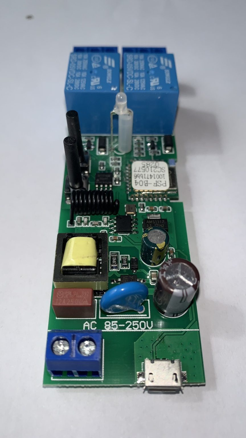 IoTec SR2 85V-250V két áramkörös WiFi + RF-es, Sonoff kompatibilis ...
