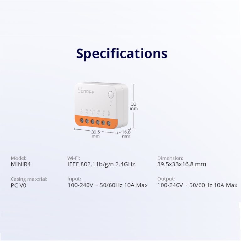 Sonoff Mini R4 Extreme MINI Wi-Fi okos relé - 3 289 Ft - IoTcentrum.hu